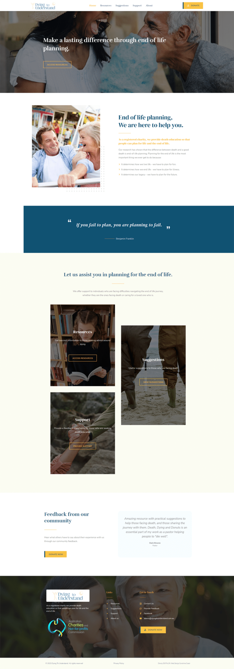 Preparing for End of Life Educational Site - Australia
